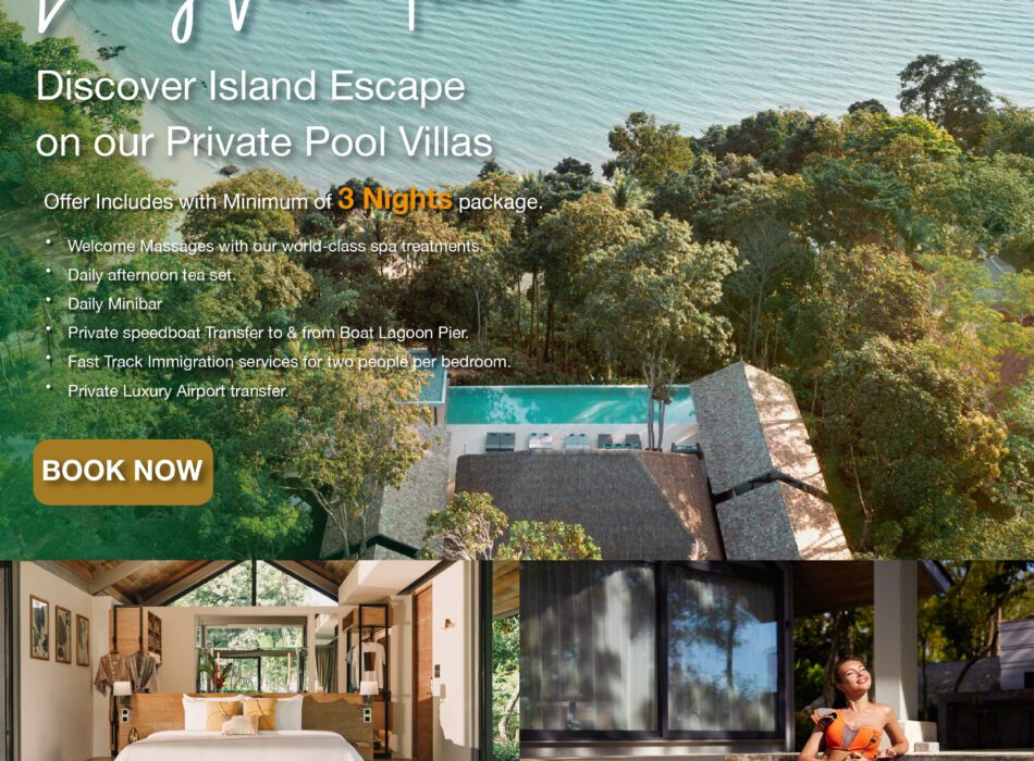 Island Escape by Burasari - Luxury Pool Villas and Modern Resort rooms.